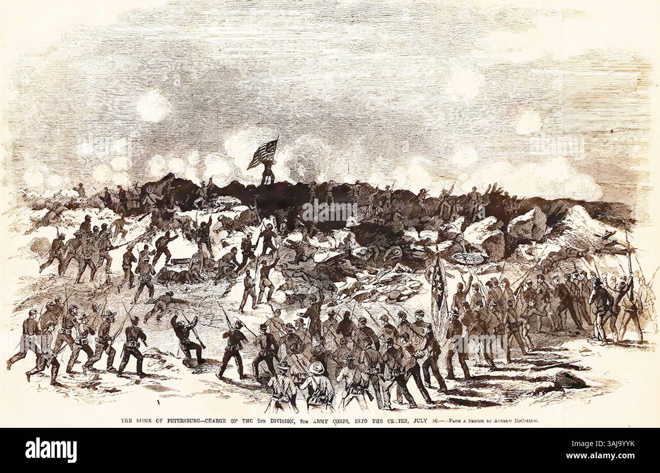 Andrew MacCallum's depiction of the 'Charge of the 2nd Division, 9th ...