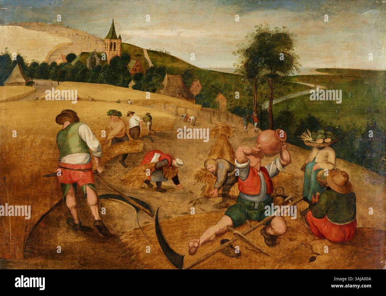 'Summer' by Abel Grimmer (circa 1570-1620), part of a seasonal cycle ...