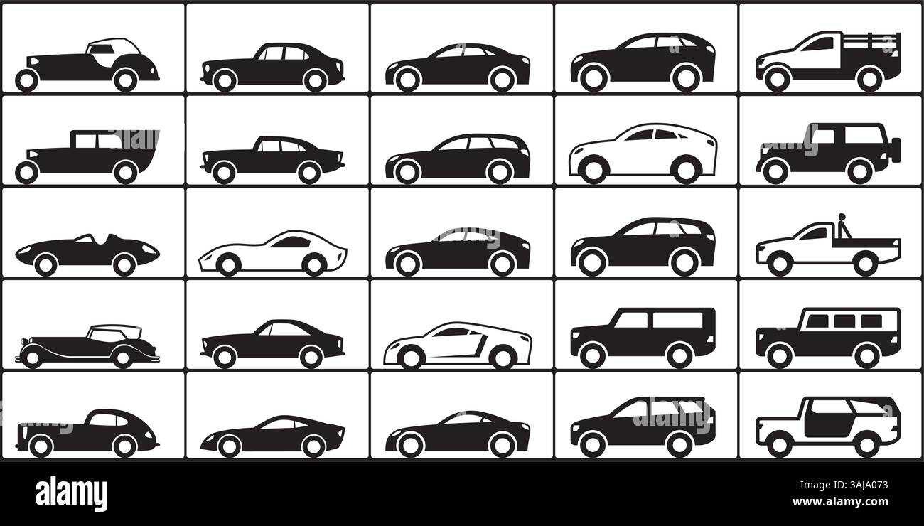 Car model toys on collector holder – vector illustration Stock Vector ...