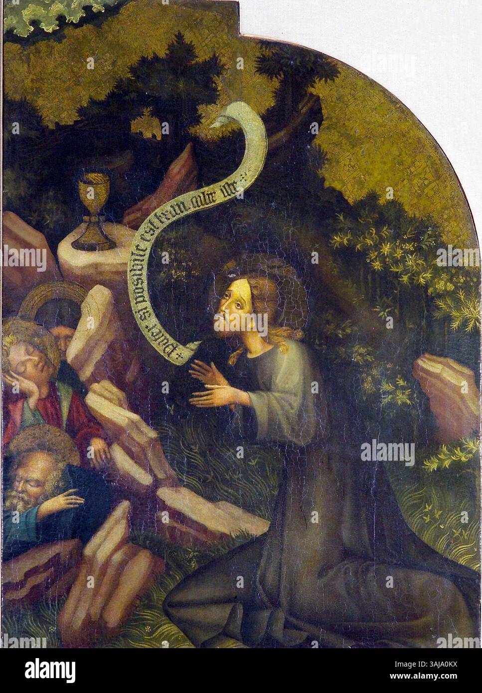 'Christ on the Mount of Olives' (1427) by Tamás Kolozsvári, created in ...