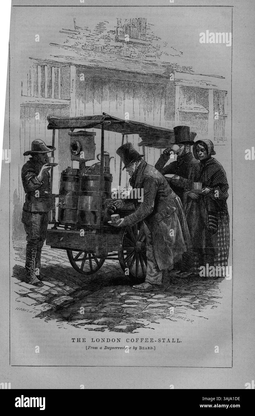 Victorian london food market historical Black and White Stock Photos ...