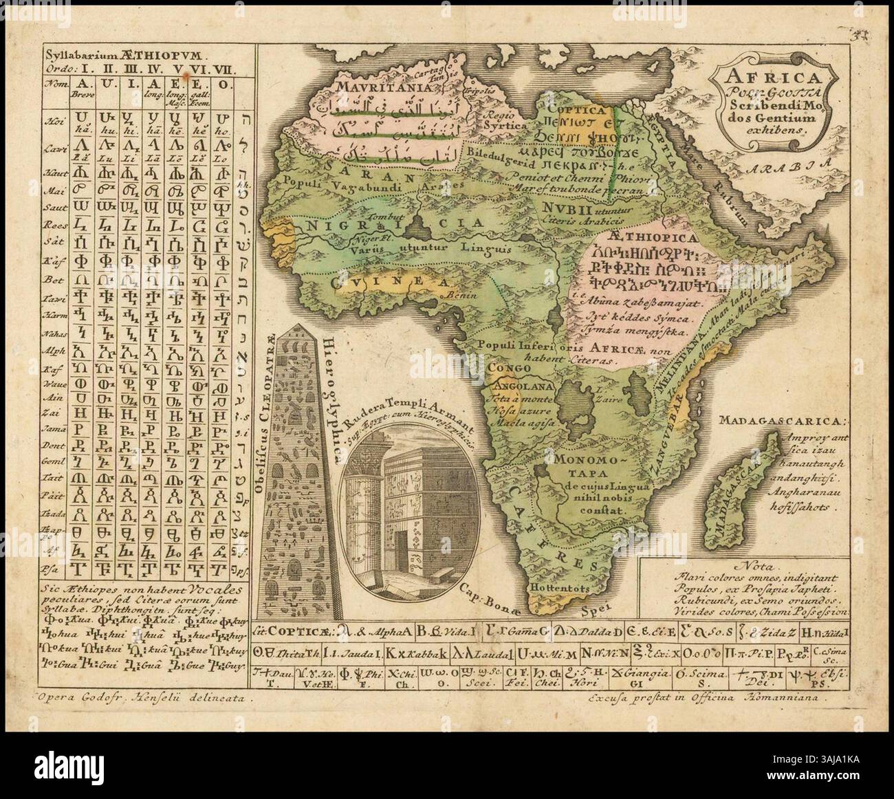 A 1746 map of Africa, produced by Homann Heirs and Gottfried Hensel ...