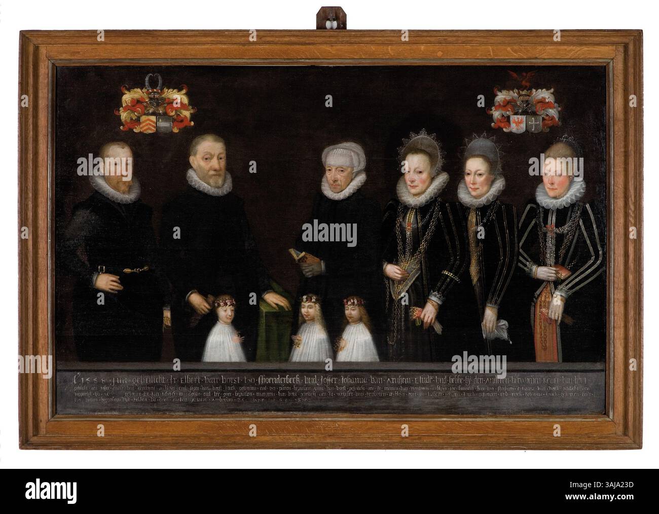 This 1609 family portrait depicts Elbert van Rechteren genaamd Voorst ...