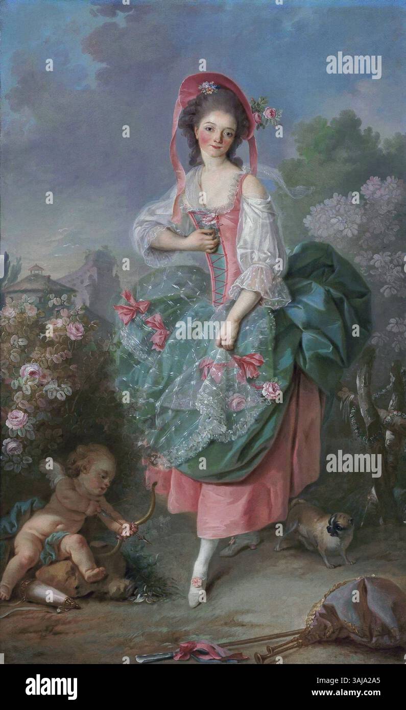 Jacques-Louis David's portrait of Mademoiselle Guimard portraying ...