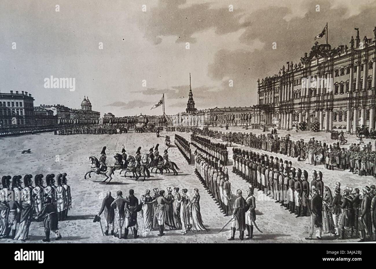 Benjamin Patersen’s painting 'Military Parade for Tsar Alexander ...