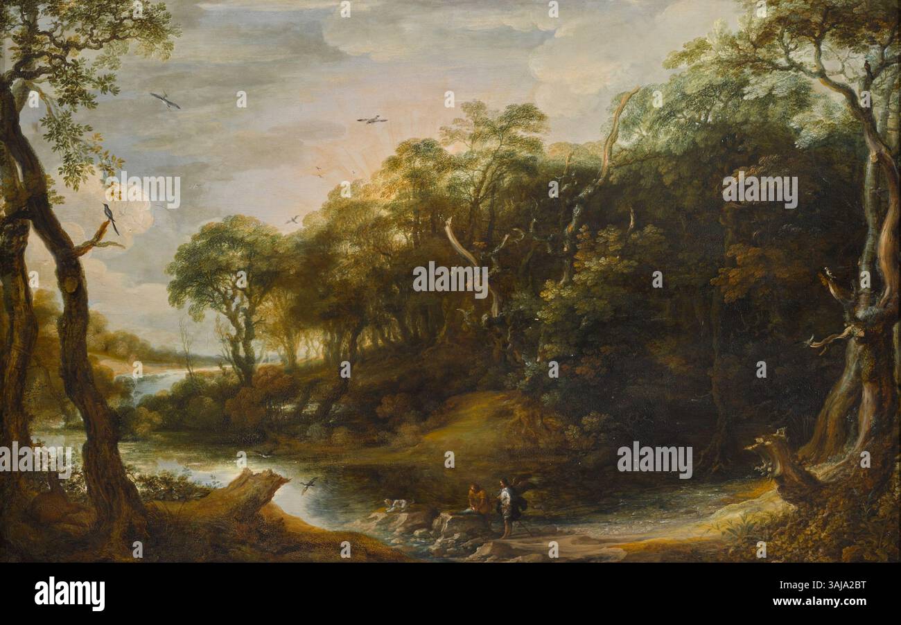 Landscape painting by Adriaen van Stalbemt (1580–1662), depicting the ...