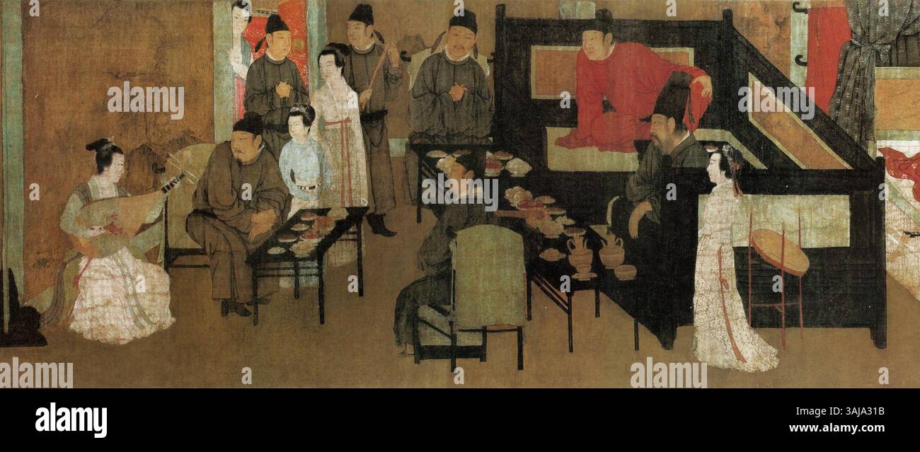 A 12th-century remake of Gu Hongzhong's original 10th-century painting ...