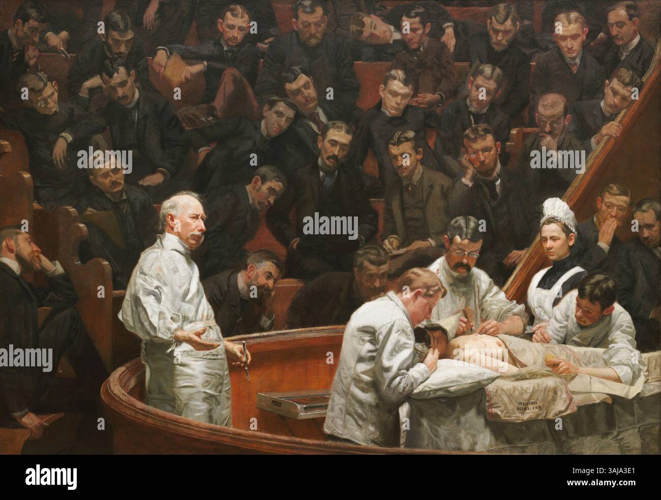 Thomas Eakins' 1889 painting 'The Agnew Clinic' depicts Dr. D. Hayes ...