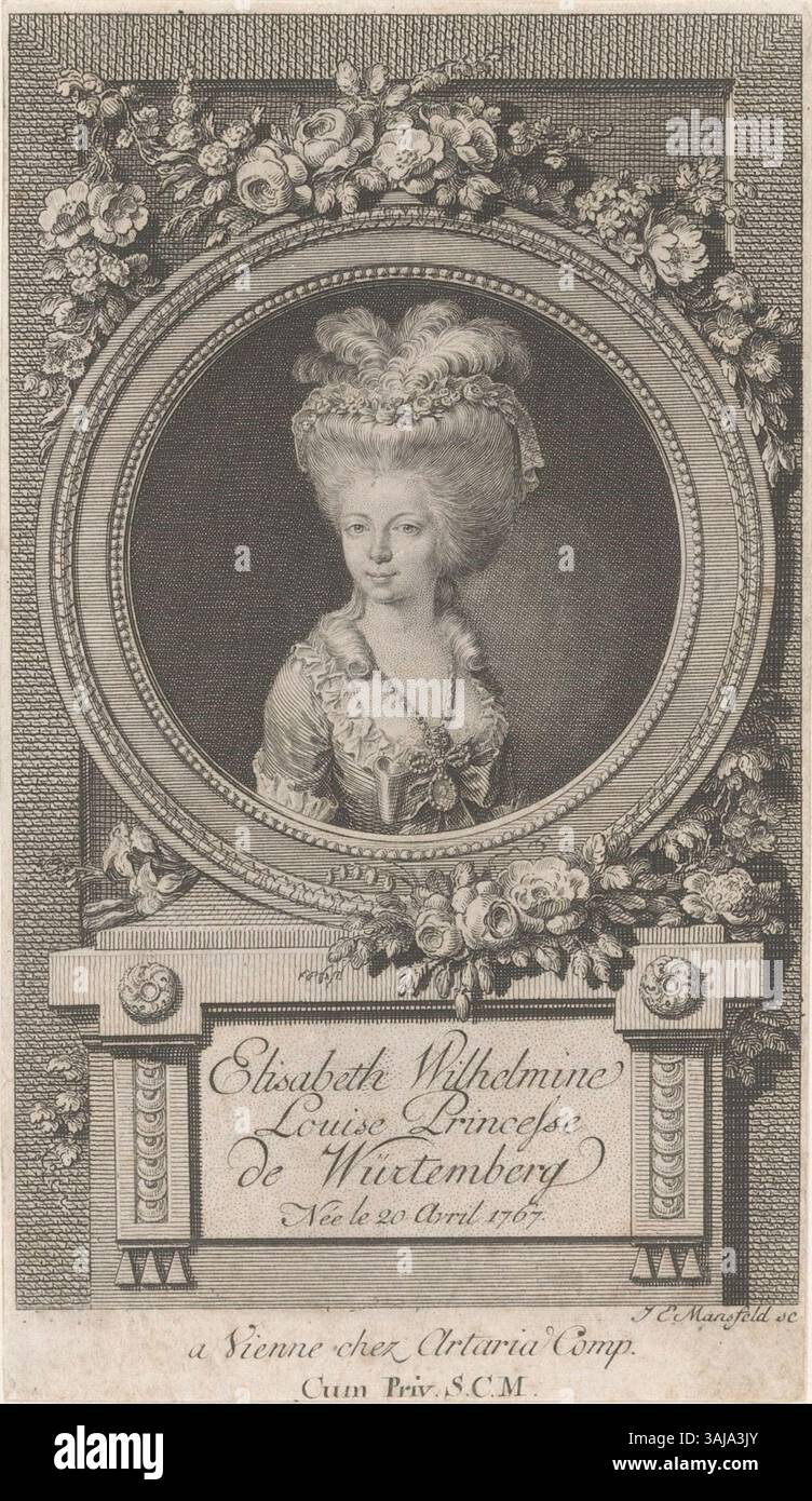 Portrait of Duchess Elisabeth of Württemberg, the first wife of Francis ...