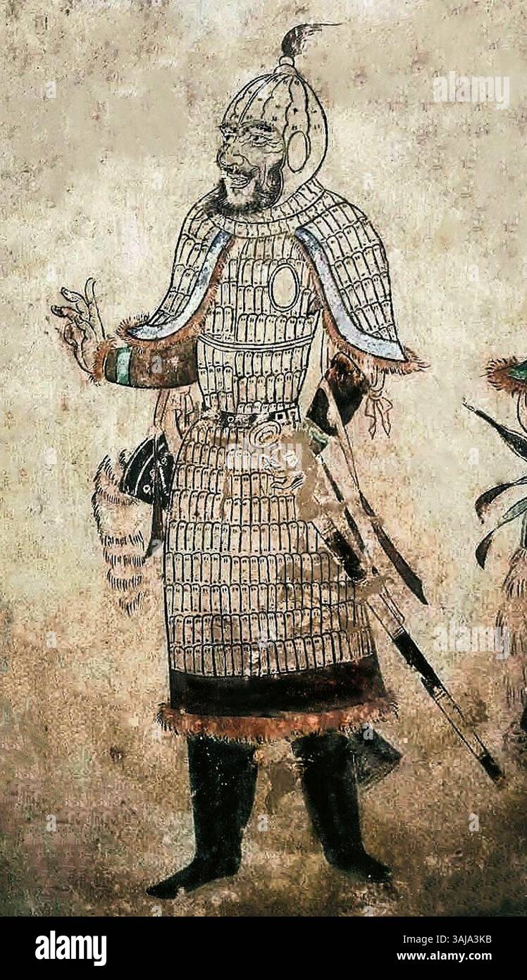 The Officer of the Guard of Honour at the Tomb of Princess Changle ...