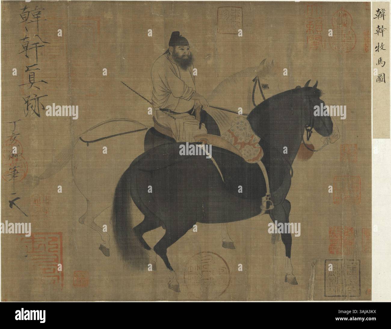 Han Gan’s painting, Man Herding Horses, from the 8th century, is part ...