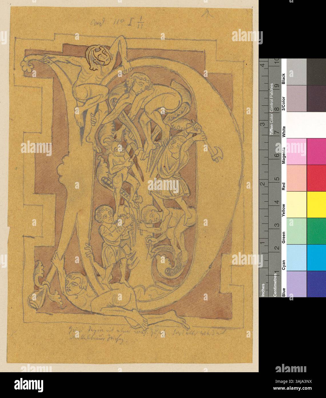 Johann Rudolf Rahn copied an excerpt from the manuscript 'Augustinus de ...