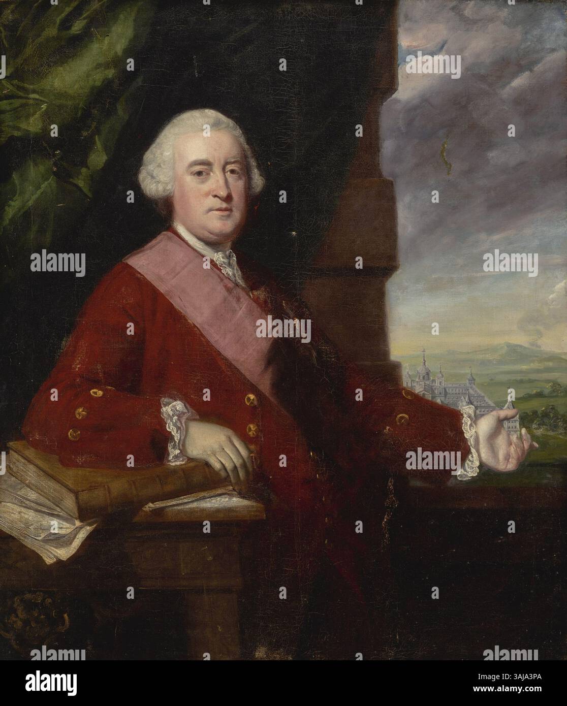 This portrait, created by Sir Joshua Reynolds and his studio, depicts ...