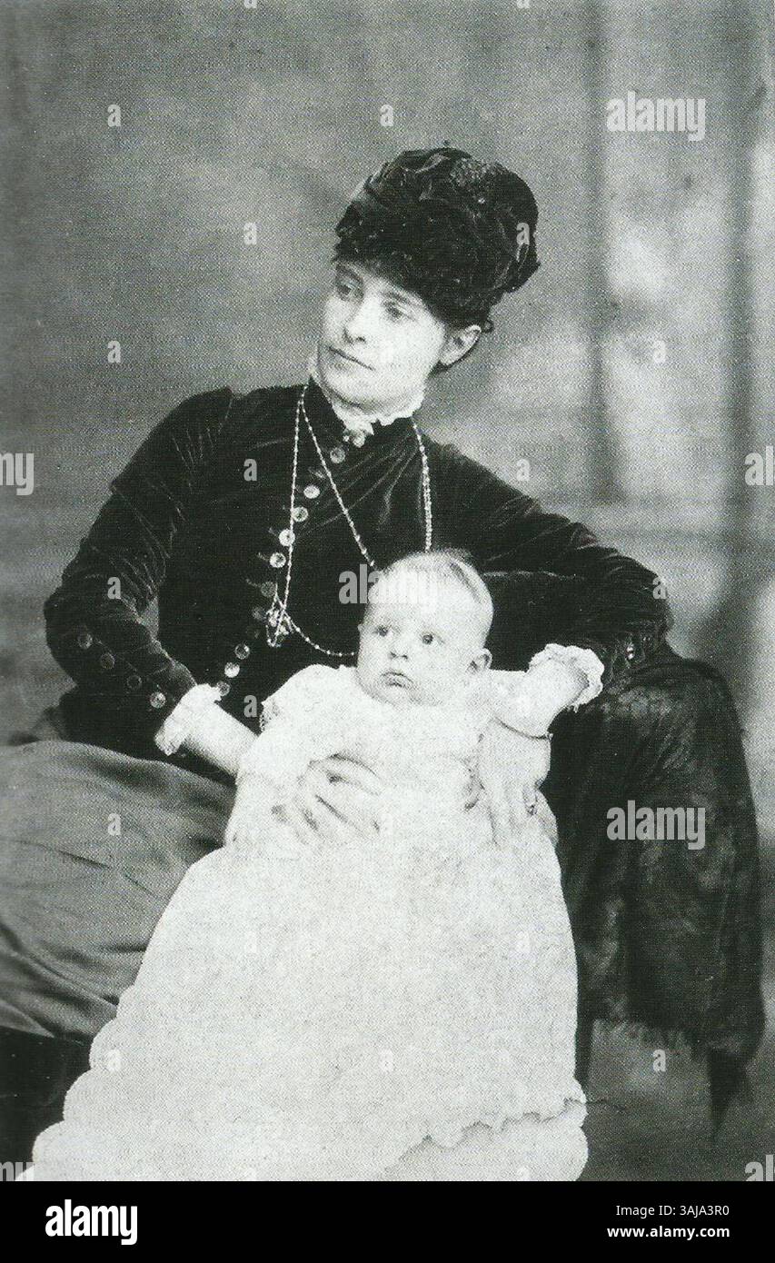 Photograph of Princess Olimpia Doria Landi Pamphili with her son ...