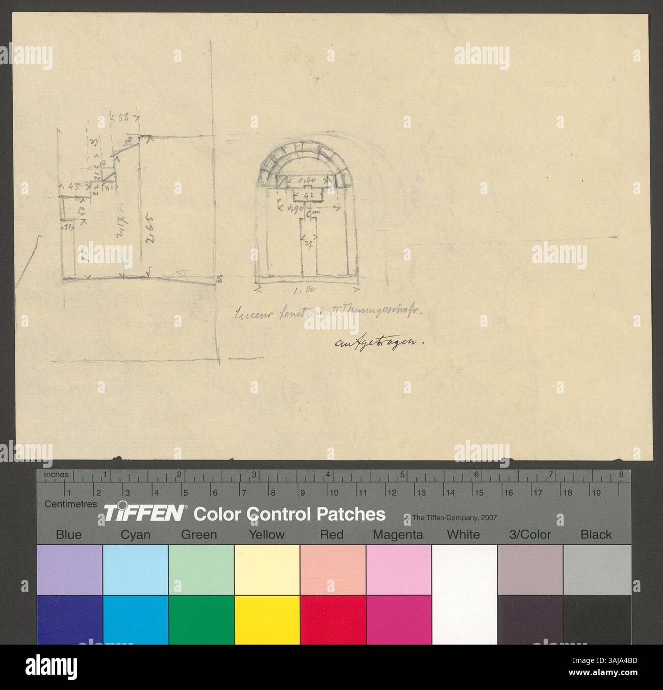 This image shows the window design of the second tower floor at Lucens ...