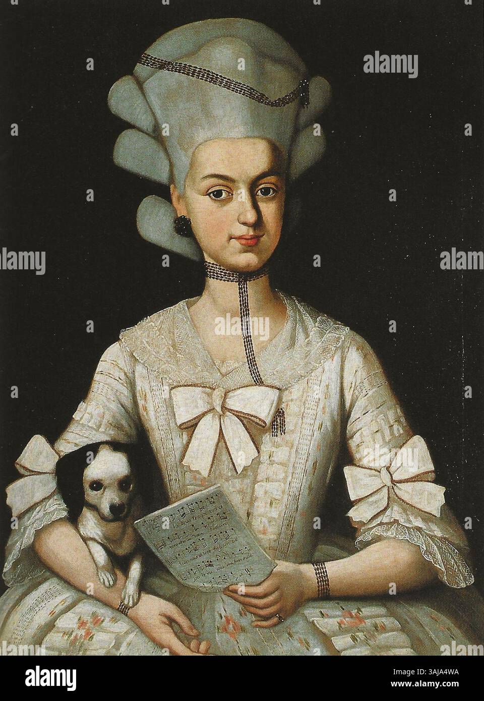 This 1779 portrait by Georg Johann Strobel depicts Fräulein Storr von ...