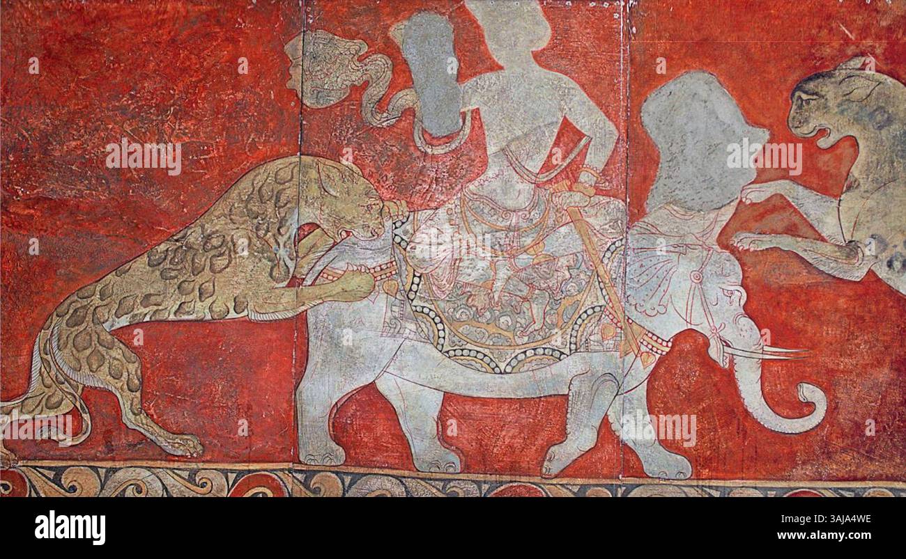 This 730 CE painting from Varakhsha, Uzbekistan, showcases the artistic ...