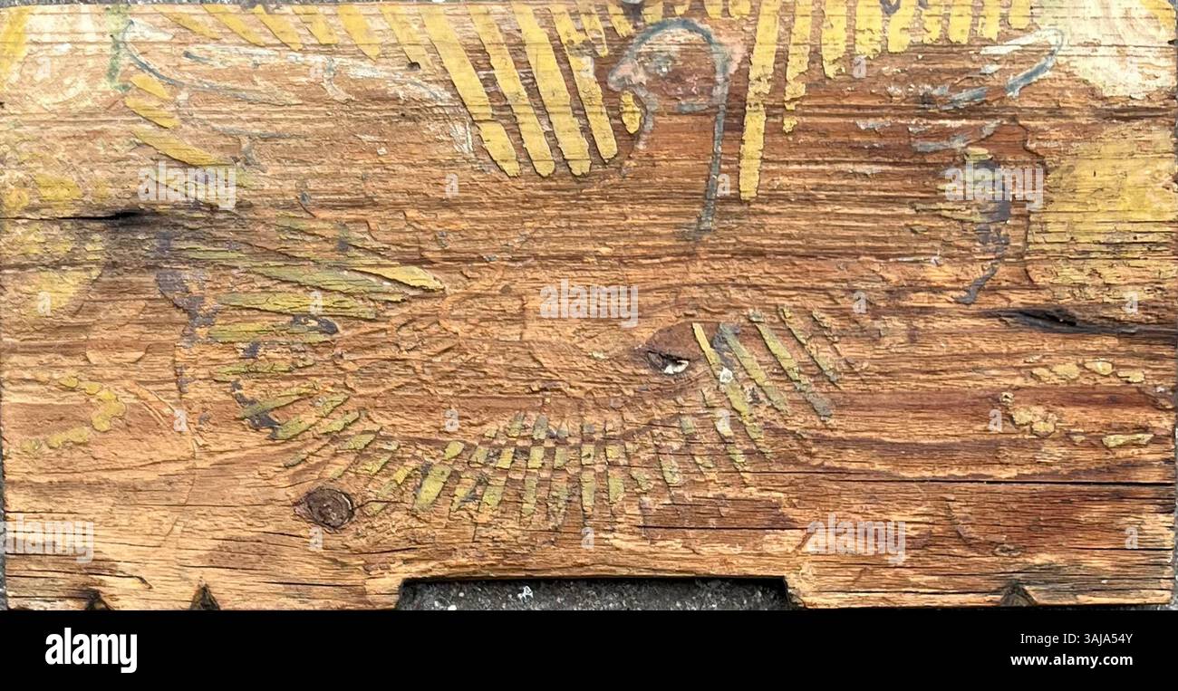 This late 19th-century oil painting features the Holy Spirit ...