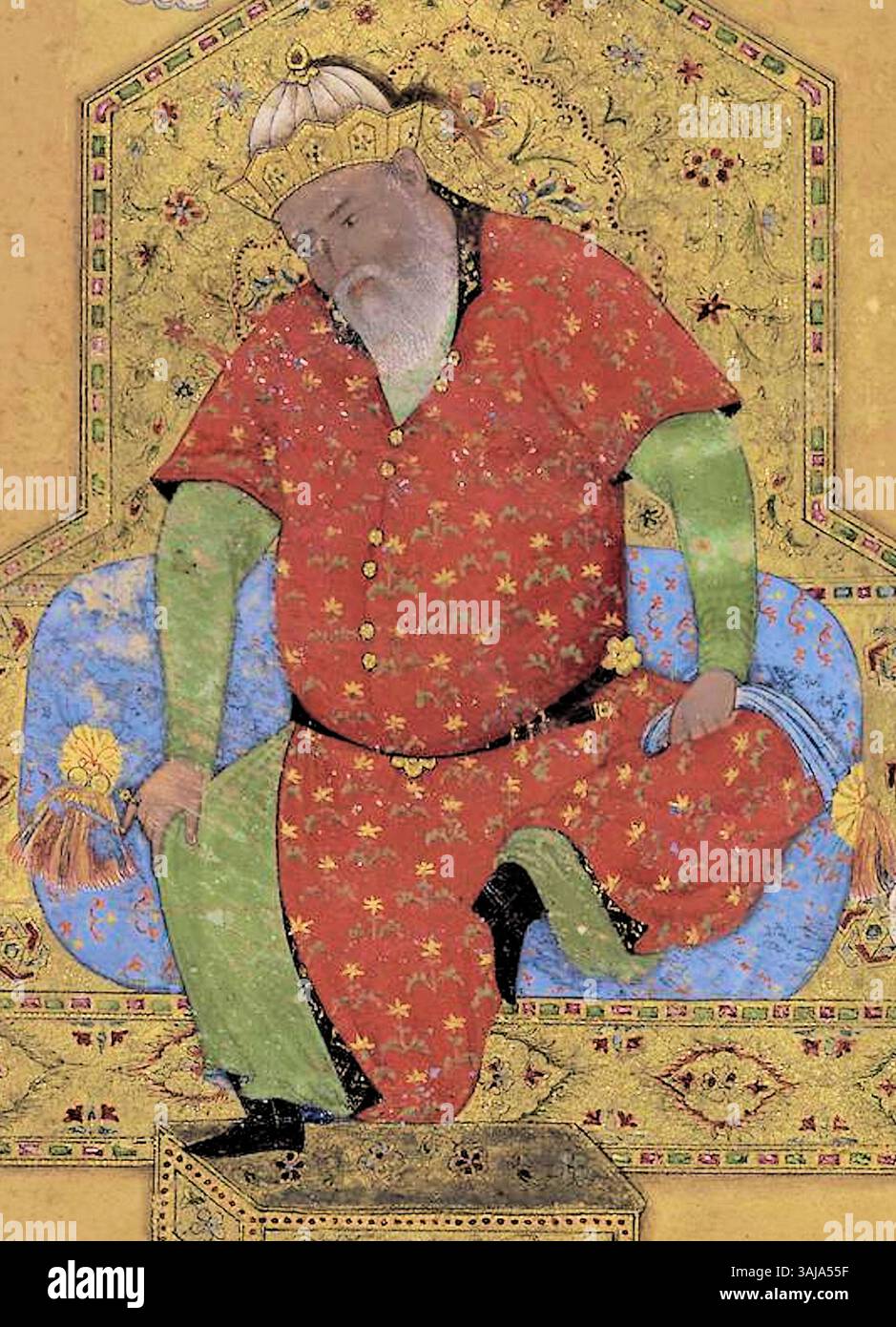 This c.1640 artistic interpretation of Sultan Firuz Khalji, a ruler of ...