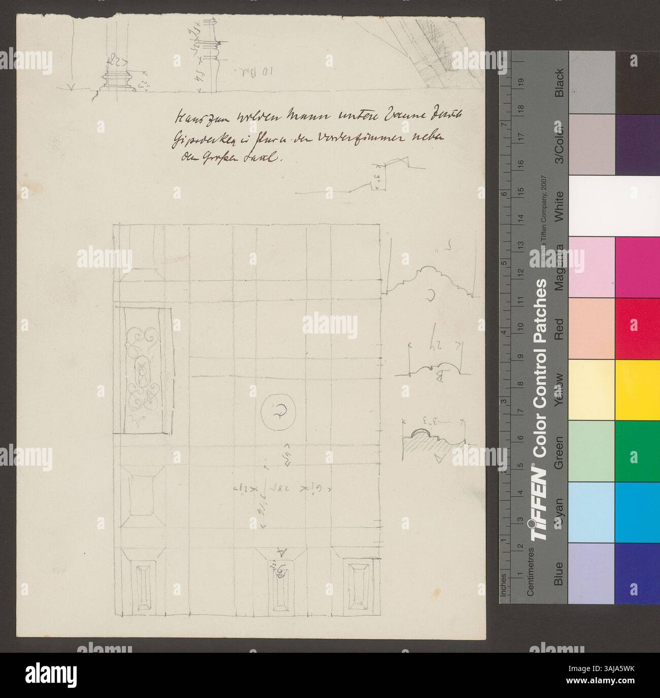 This drawing by Johann Rudolf Rahn, created between 1860 and 1910 ...