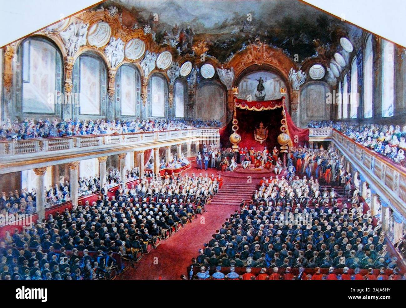 This painting by Charles Louis Müller from February 1859 depicts the ...