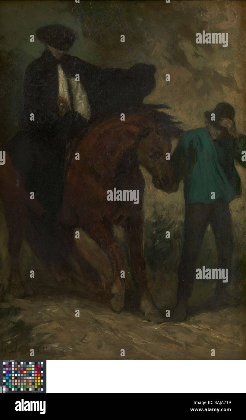 Charles de Groux's 1929 painting 'Viaticum' portrays the religious ...