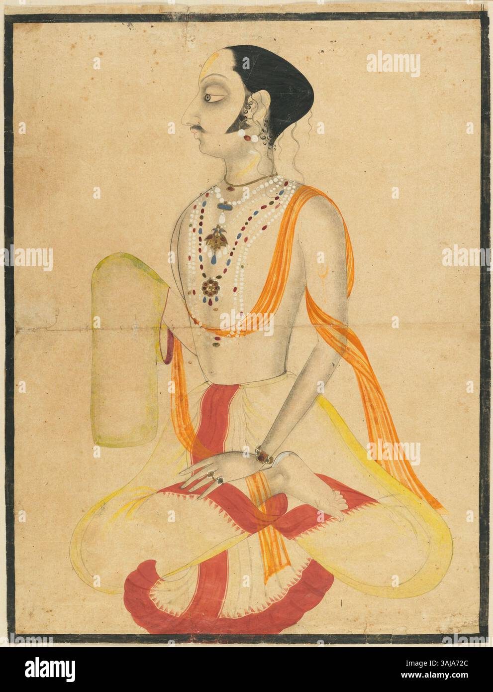 This anonymous portrait from circa 1698 depicts Rana Amar Singh II at ...