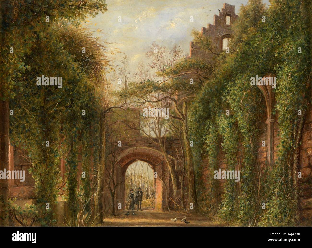 This 19th-century painting portrays a romanticized depiction of a ...