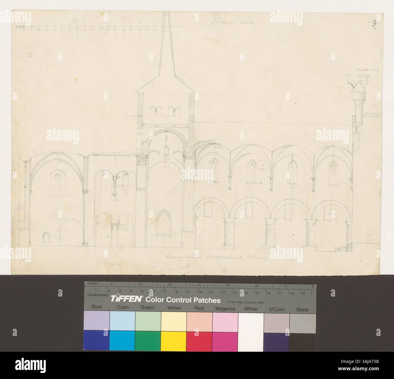 This 1869 illustration by Johann Rudolf Rahn shows a longitudinal ...