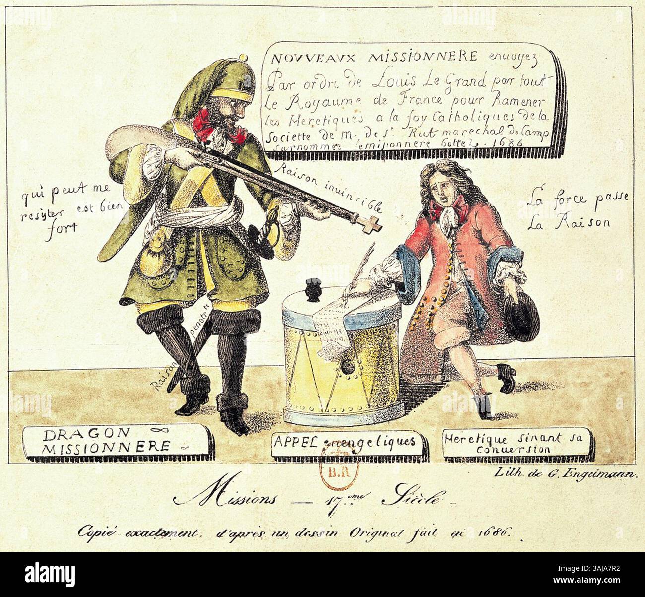 'Le Dragon Missionnaire' (1686) by Gottfried Engelmann illustrates a ...