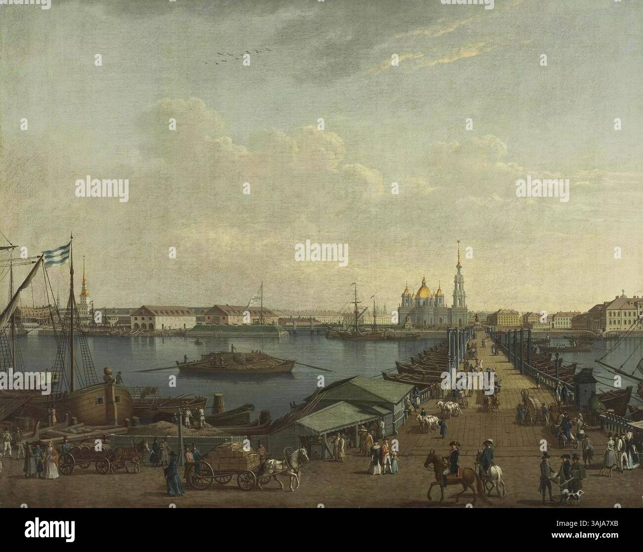 This oil on canvas painting by Benjamin Patersen, circa 1790, depicts ...