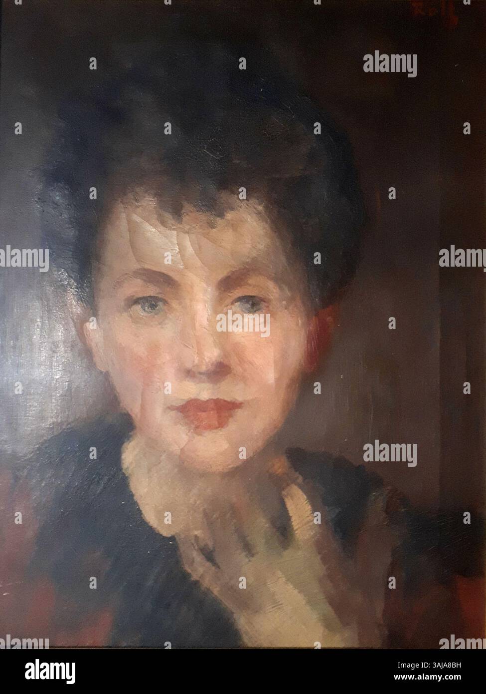 Alfred Philippe Roll's portrait of his second wife, Henriette Roll ...