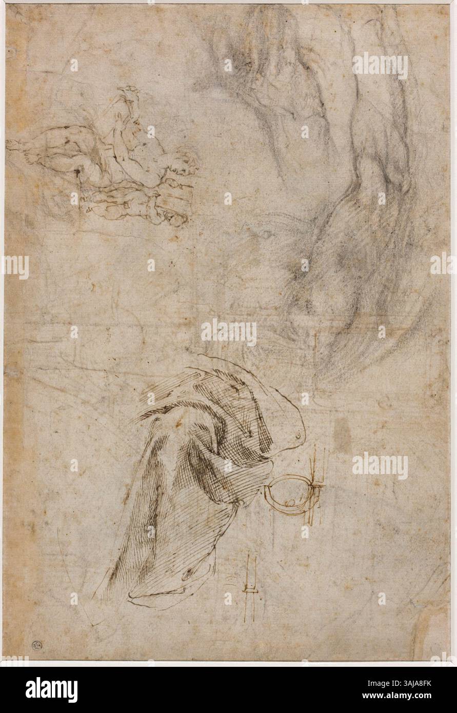 This 1508 scheme by Michelangelo for the Sistine Chapel ceiling ...