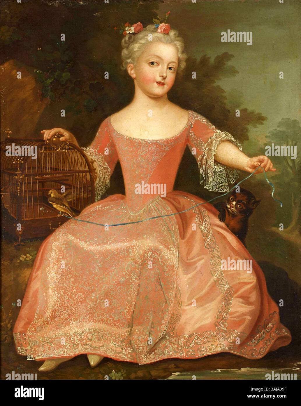 A presumed portrait of Louise Marie Madeleine Fontaine as a child ...