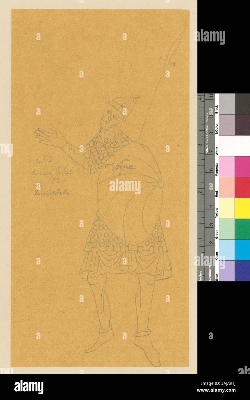 Johann Rudolf Rahn copies an excerpt from the 'Riesenbibel' (Codex 1 ...