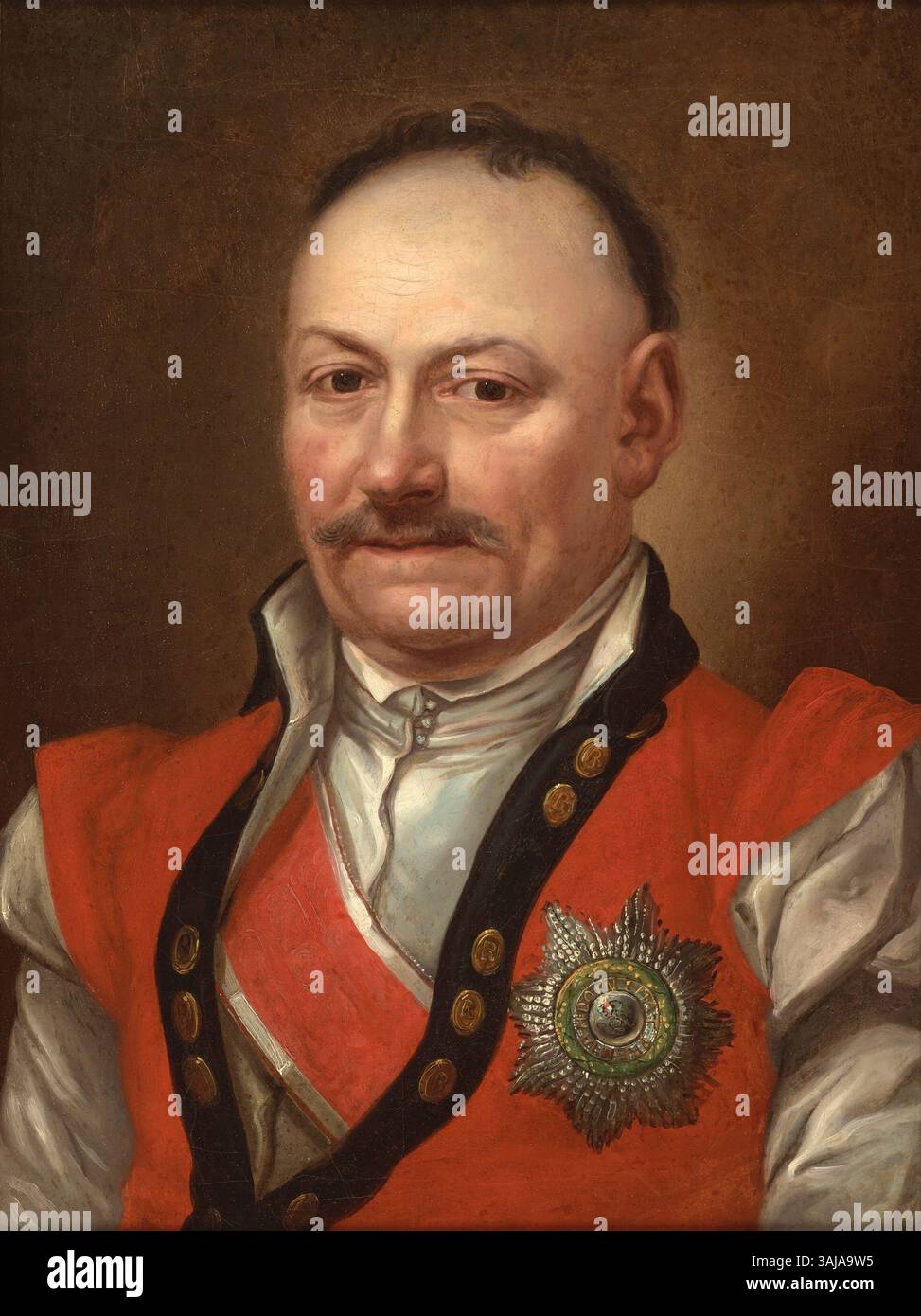 A portrait by Kazimierz Wojniakowski, dated in the 18th century, of ...