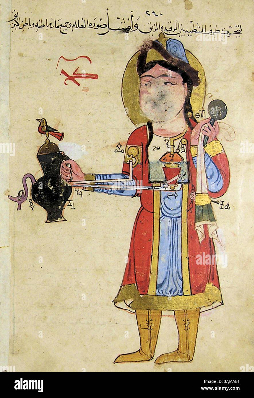 The 'Mechanical Slave' is a folio from a 13th-century manuscript ...