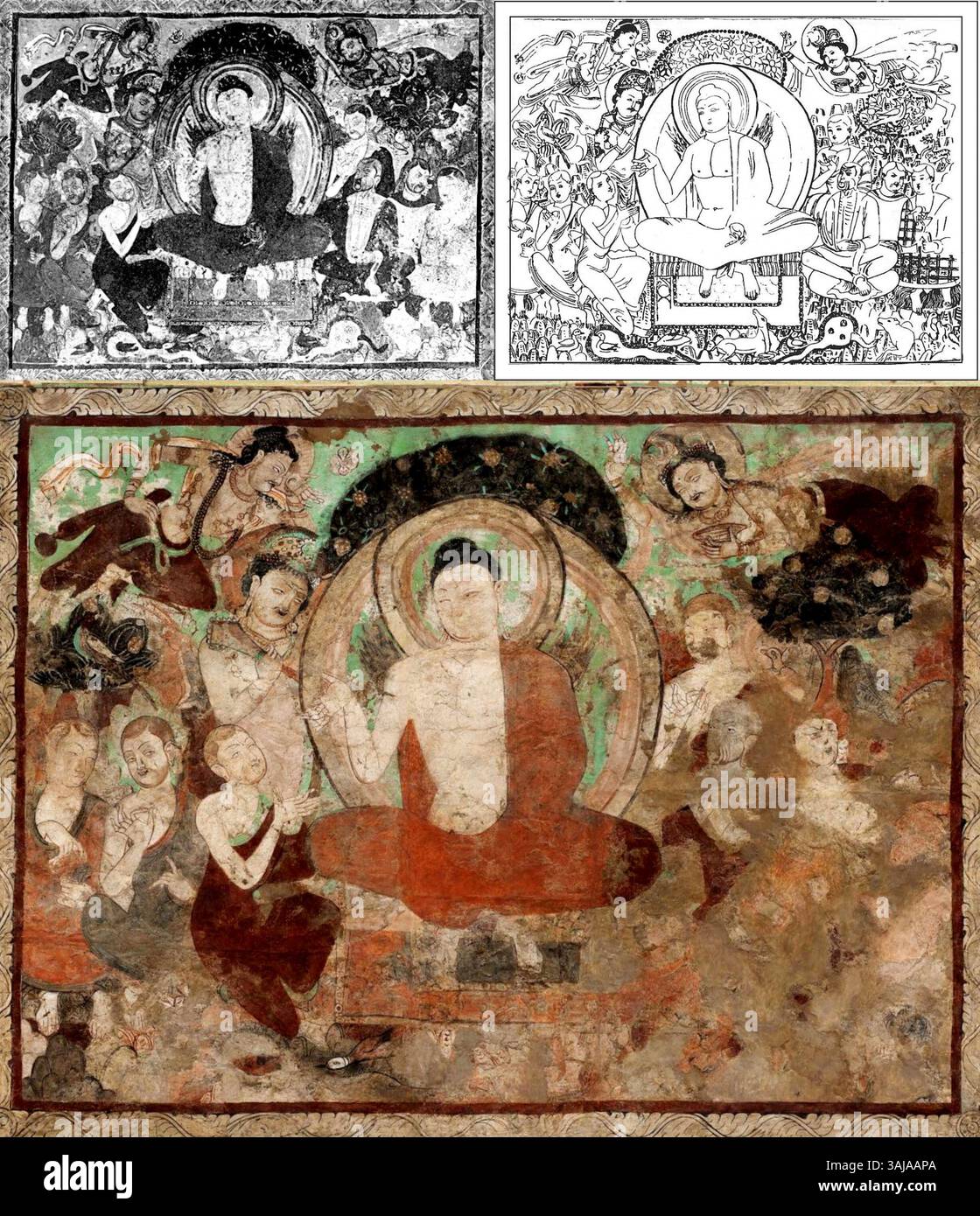 The Cave of the Painters, dating back to the 6th century CE, features ...