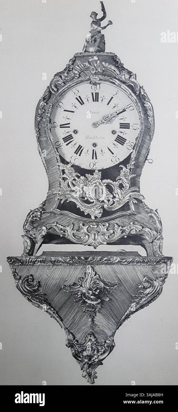 A console clock featuring a movement and dial crafted by Peter Ernst in ...