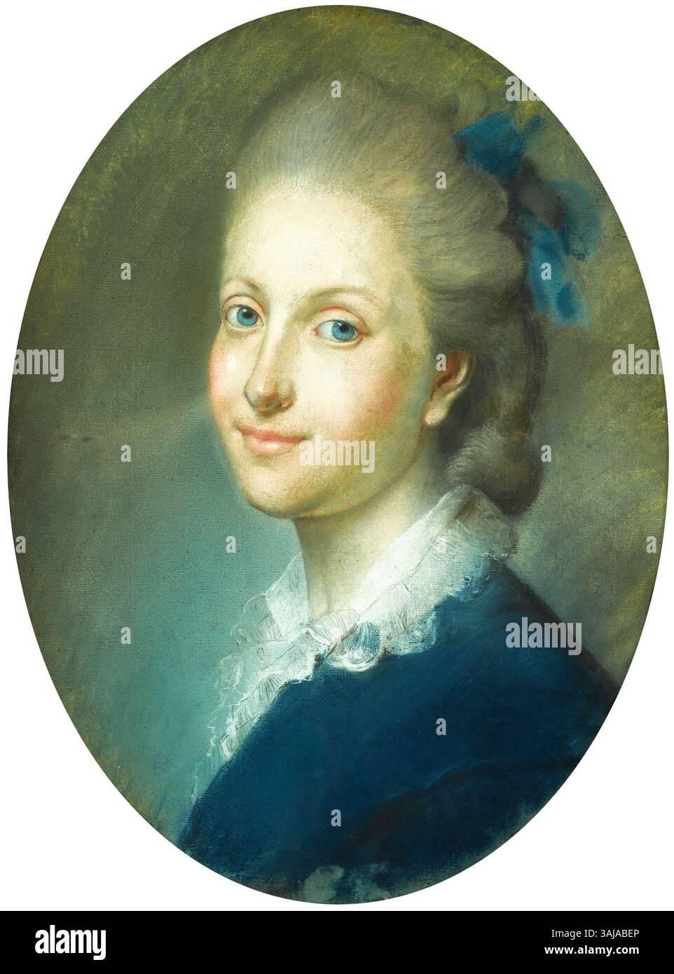 This portrait, painted before 1780, depicts Barbara Teresa Brzostowska ...
