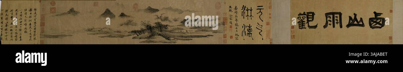 Shen Zhou (1427–1509), a prominent Chinese artist, painted this ink ...