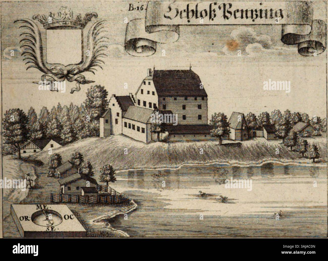 This engraving by Ferdinand Schönewetter from 1701 depicts the historic ...
