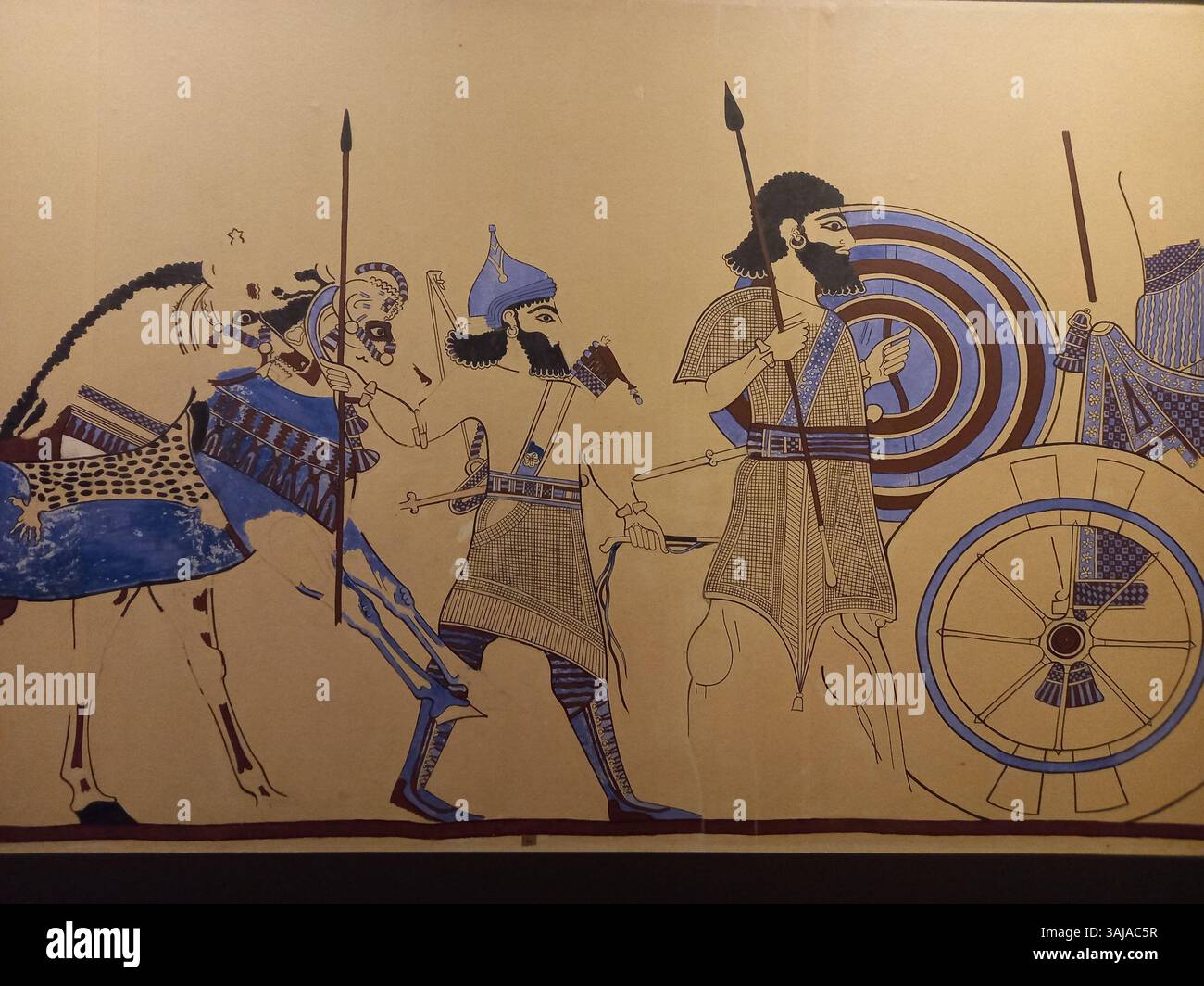 Assyrian wall painting hi-res stock photography and images - Alamy