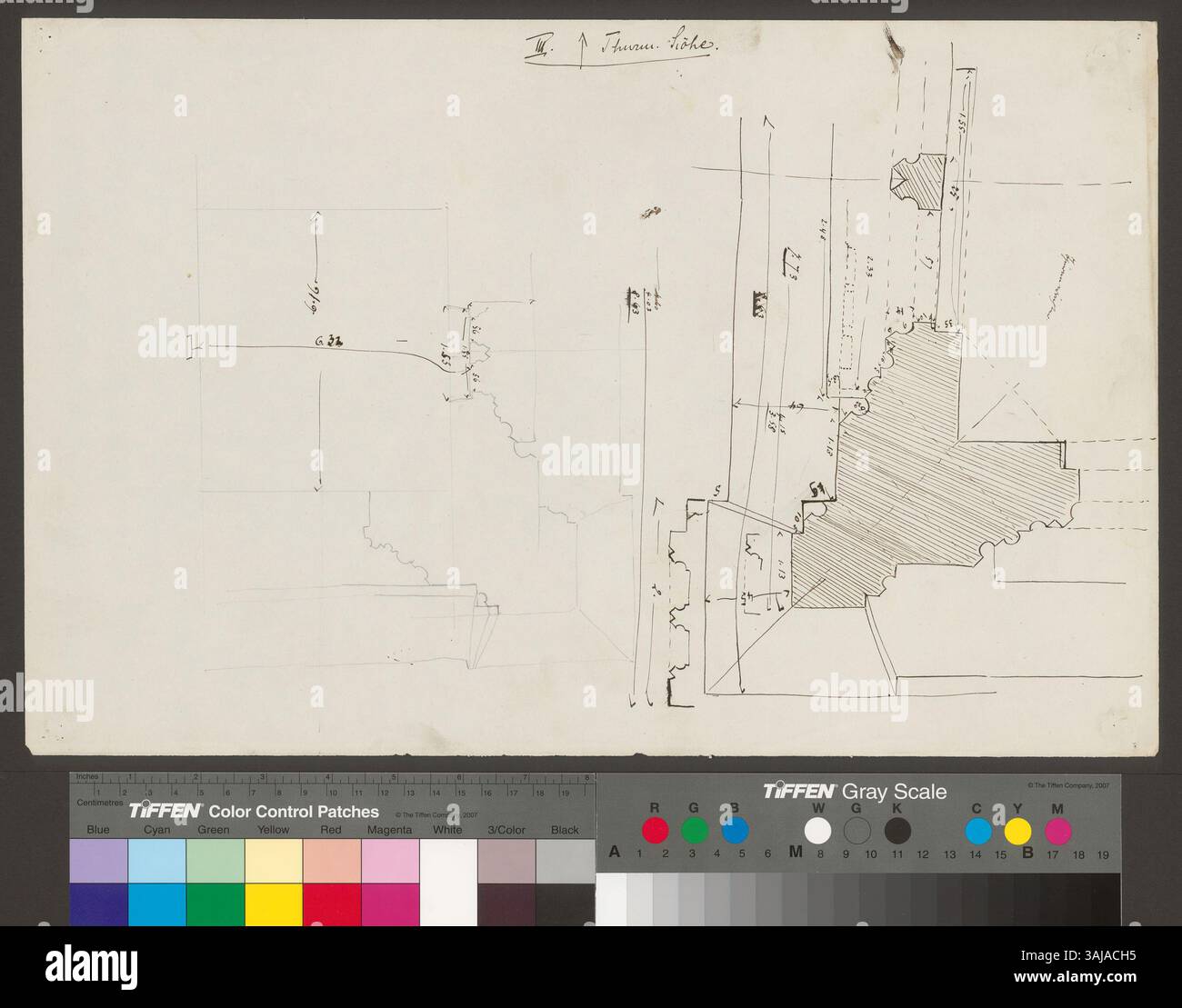 This image presents the height study of the III Tower, designed by ...