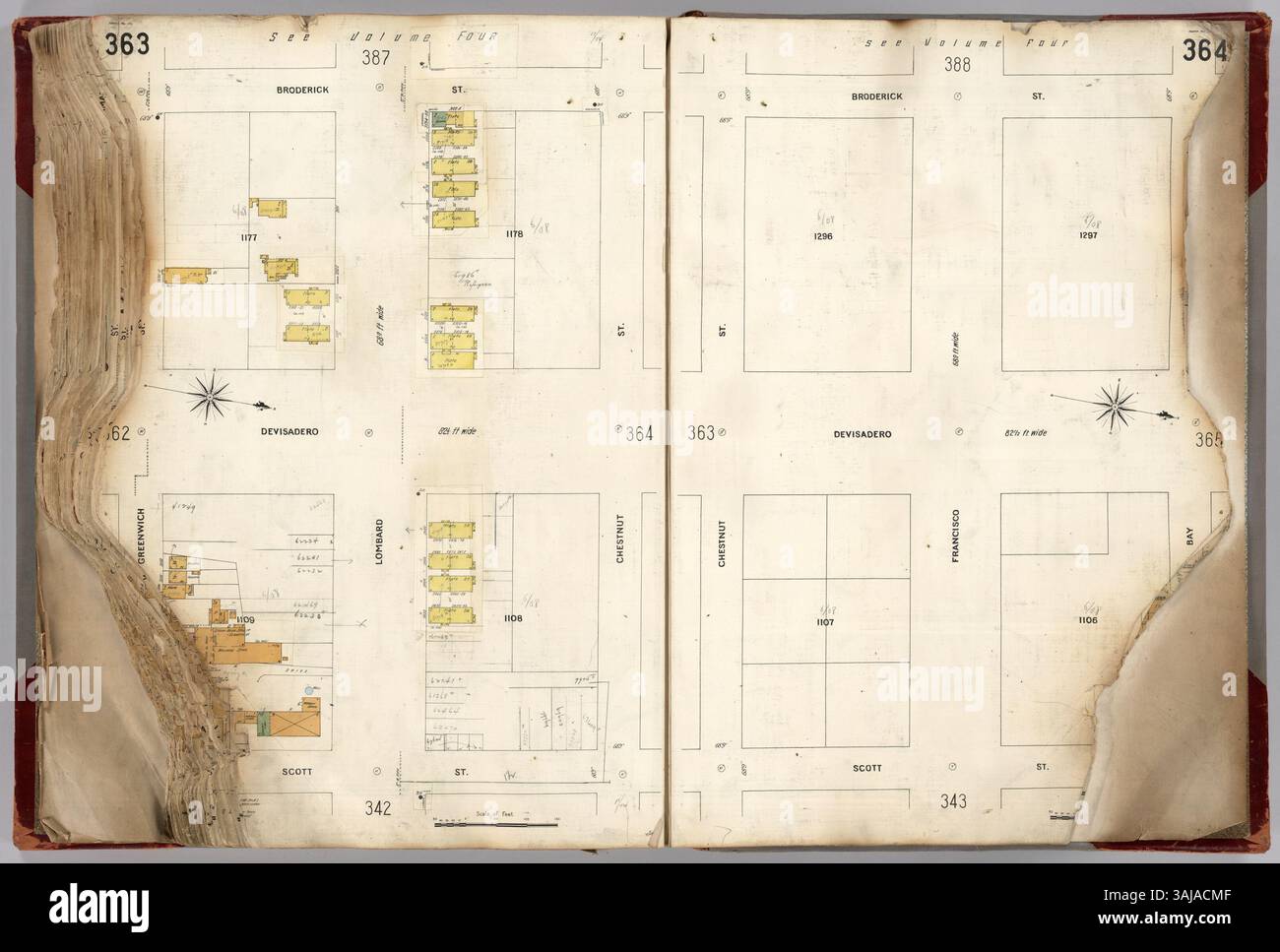 The 1905 San Francisco Sanborn Insurance Map Atlas provides full-color ...