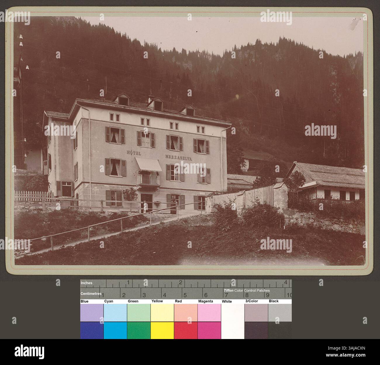 This 1890 photograph by Robert Breitinger captures the Hotel Mezzaselva ...