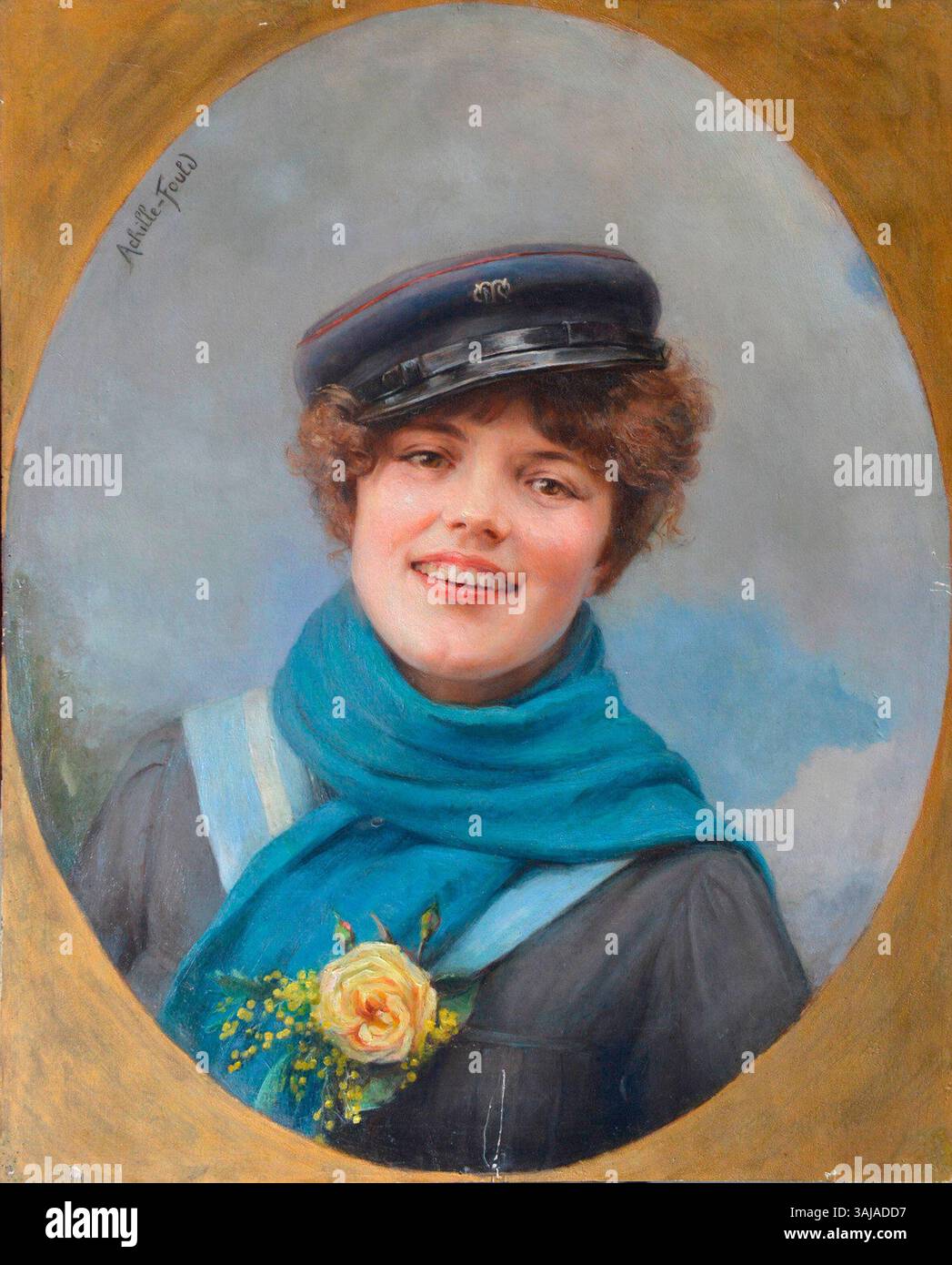 Georges-Achille Fould’s circa 1914 painting 'La chauffeuse de tramway ...