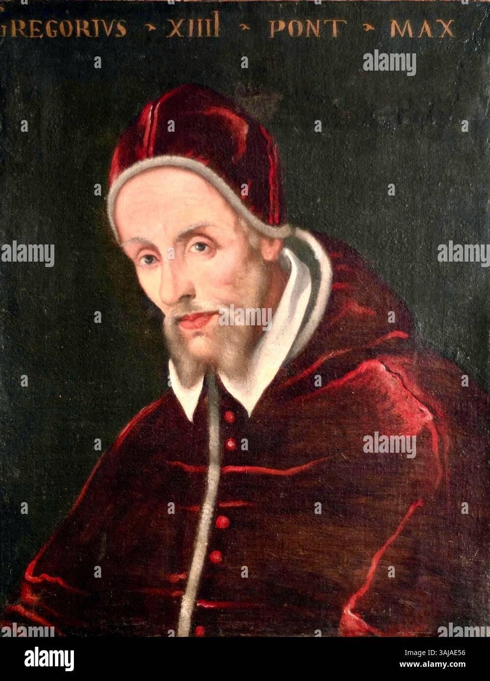 This 16th-century Roman School portrait features Pope Gregory XIV ...