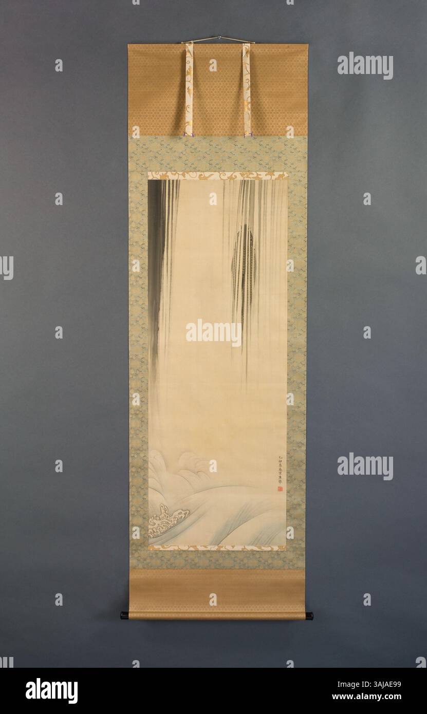 'Ascending the Dragon Gate' by Maruyama Ōkyo, painted in 1795, depicts ...