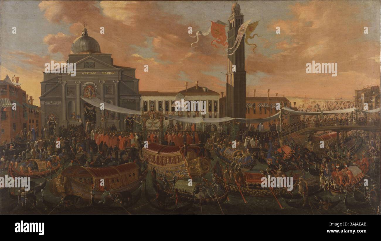 Joseph Heintz’s painting 'Einzug des Patriarchen Federico Corner in San ...